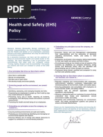 Cummins Health, Safety, and Environment Policy | PDF | Business | Economies
