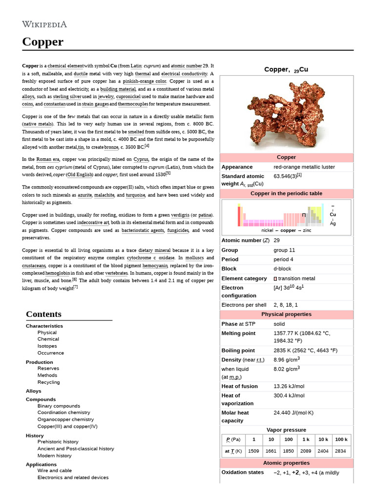 Copper | PDF