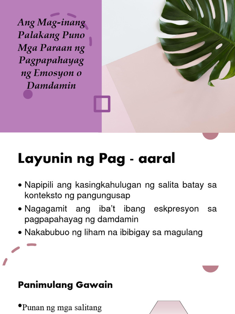 Ang Mag-Inang Palakang Puno (Pabula) | PDF