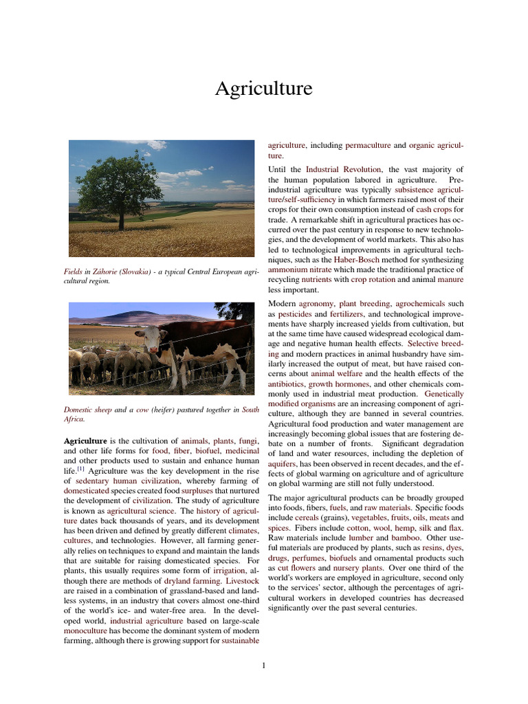 Agriculture | PDF