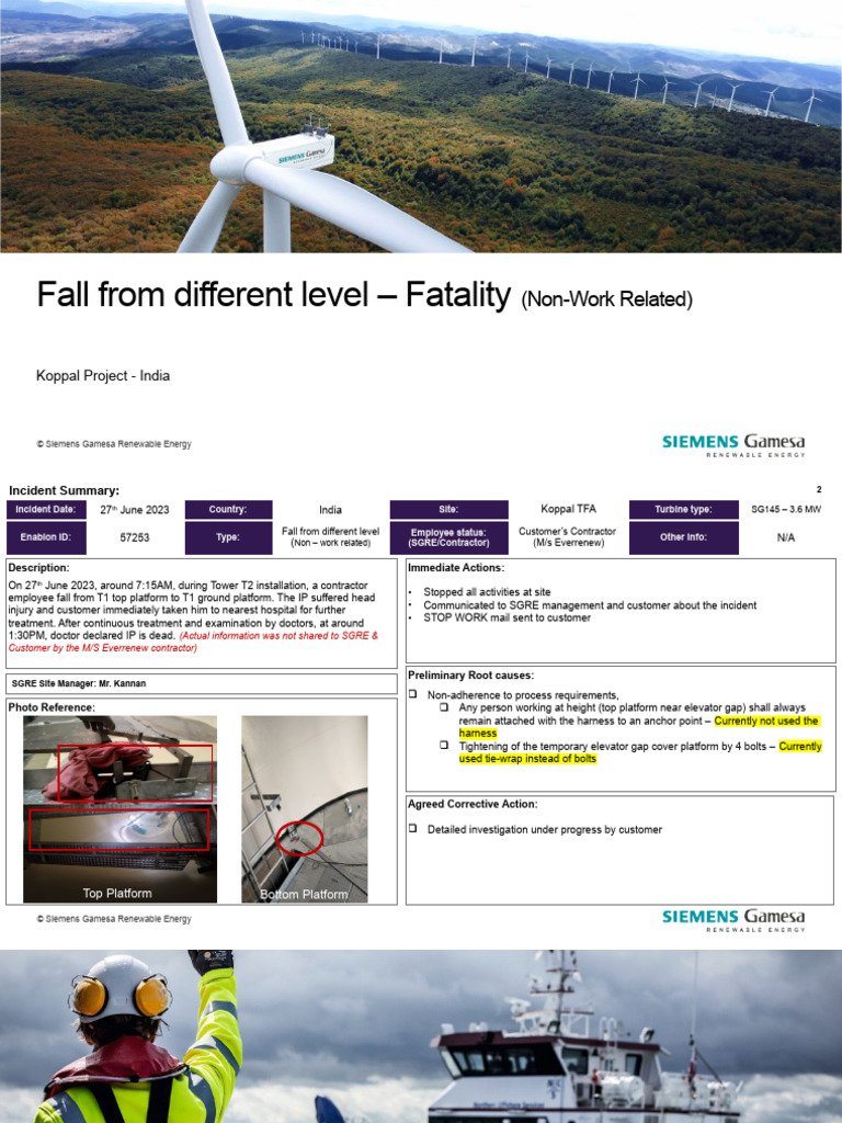Fall From Different Level | PDF | Electric Power | Sustainable Technologies