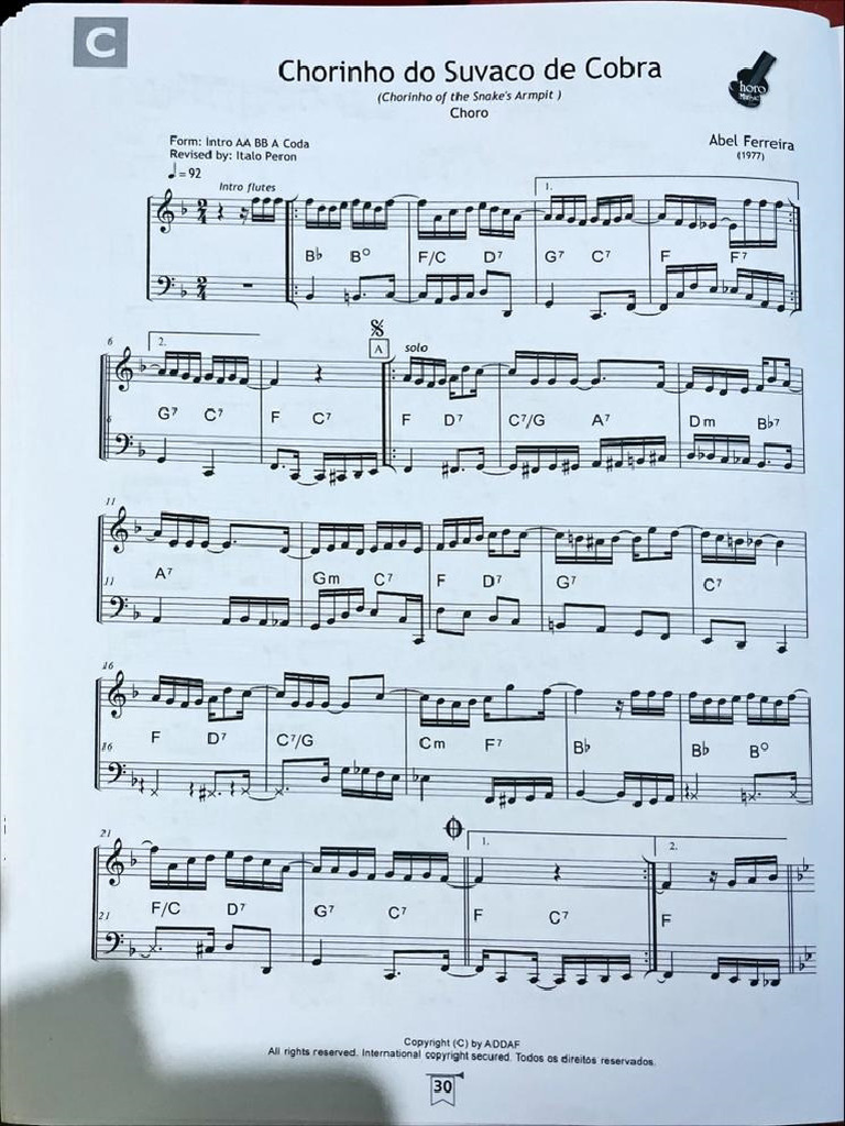 Chorinho Do Suvaco de Cobra | PDF