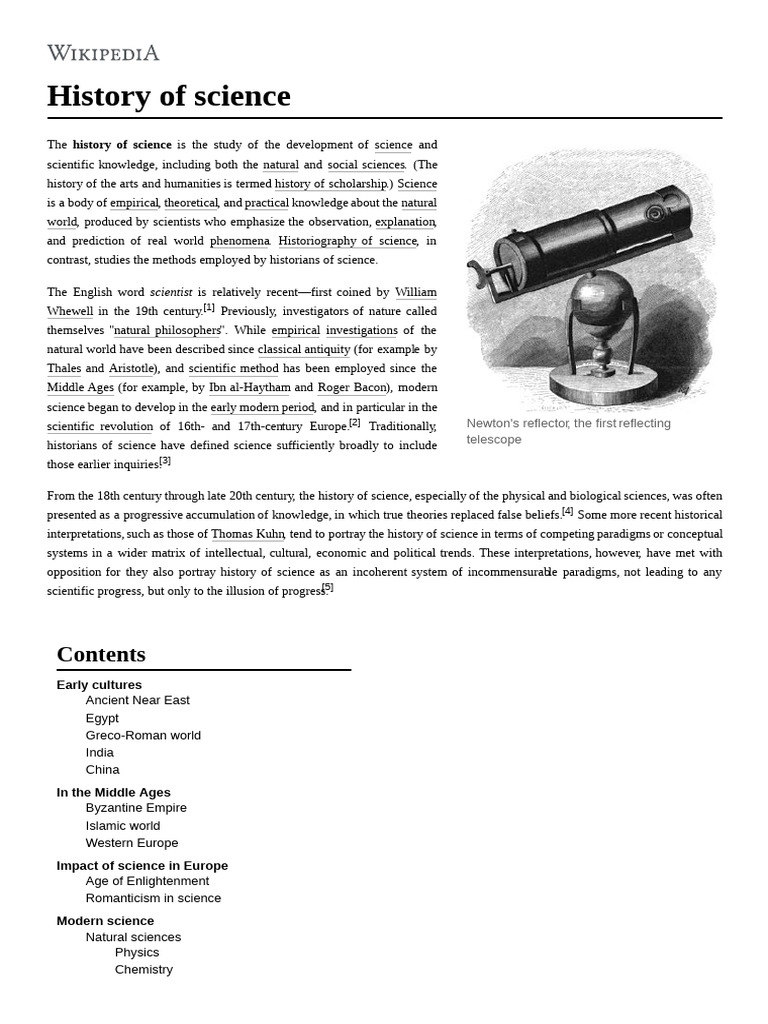 History of Science | PDF