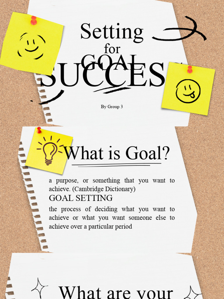 Setting-Goals-for-Success | PDF | Goal | Goal Setting