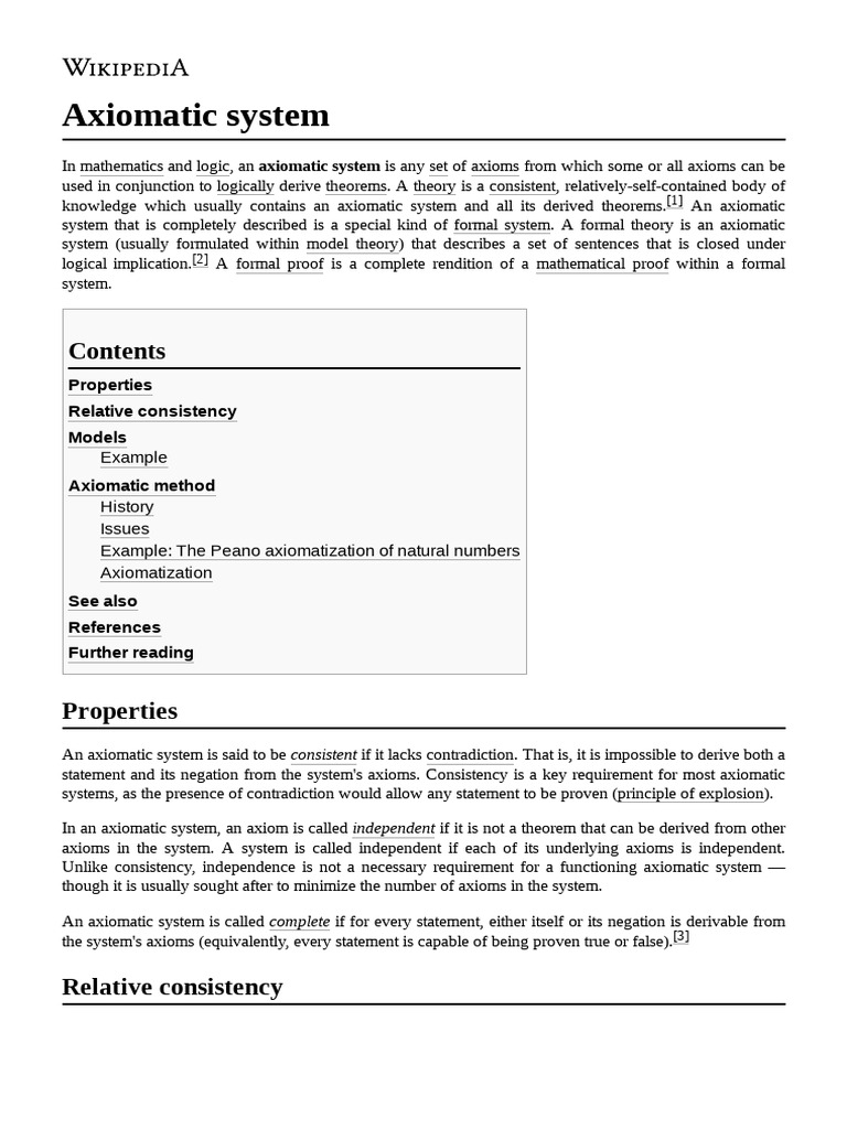 Axiomatic_system | PDF | Axiom | Theorem
