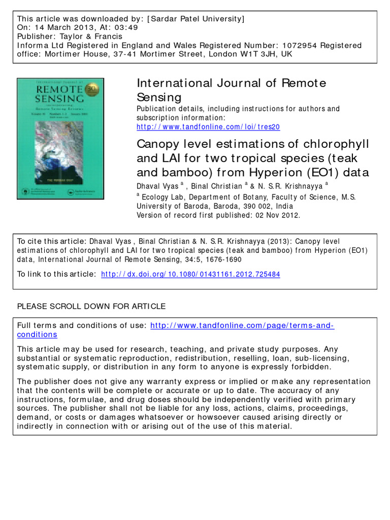 Res. Paper - 3 | PDF | Regression Analysis | Infrared