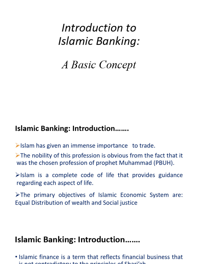 Lec-islamic banking-introduction | PDF | Islamic Banking And Finance ...