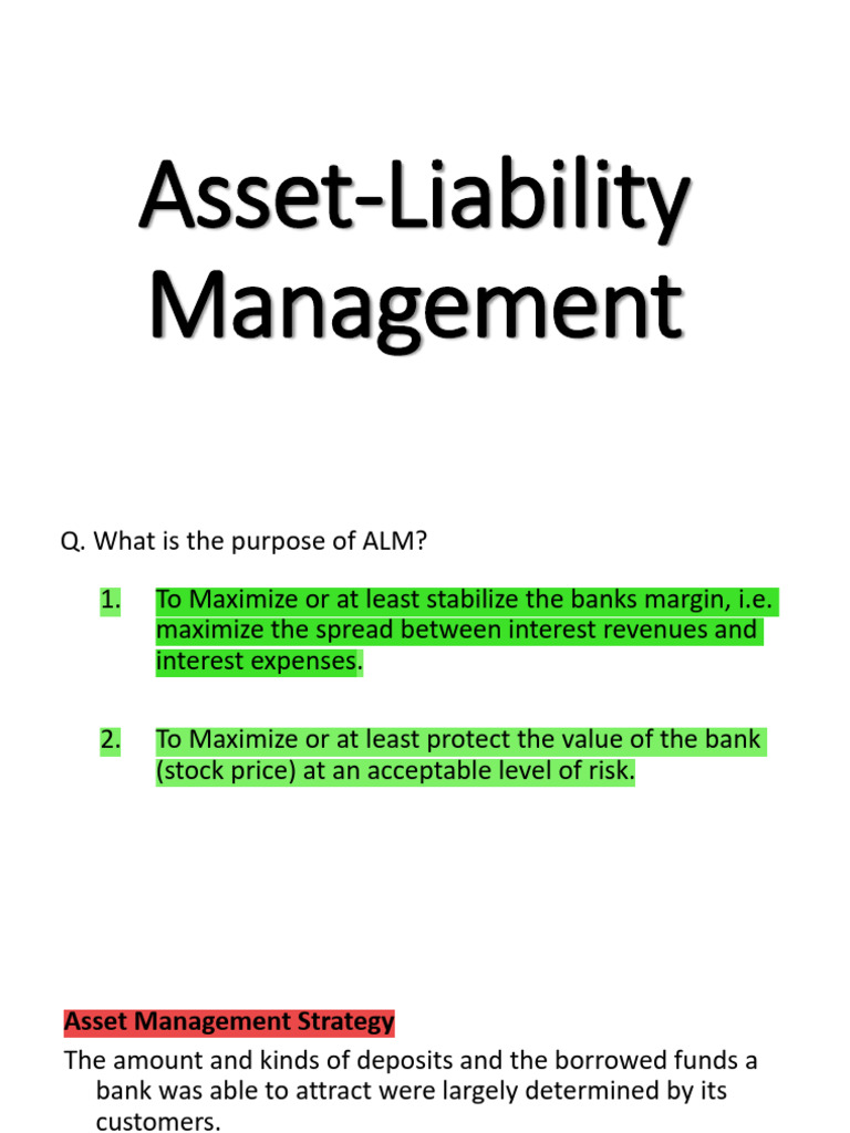 Lec-Asset-liability MGT | PDF | Interest | Interest Rates
