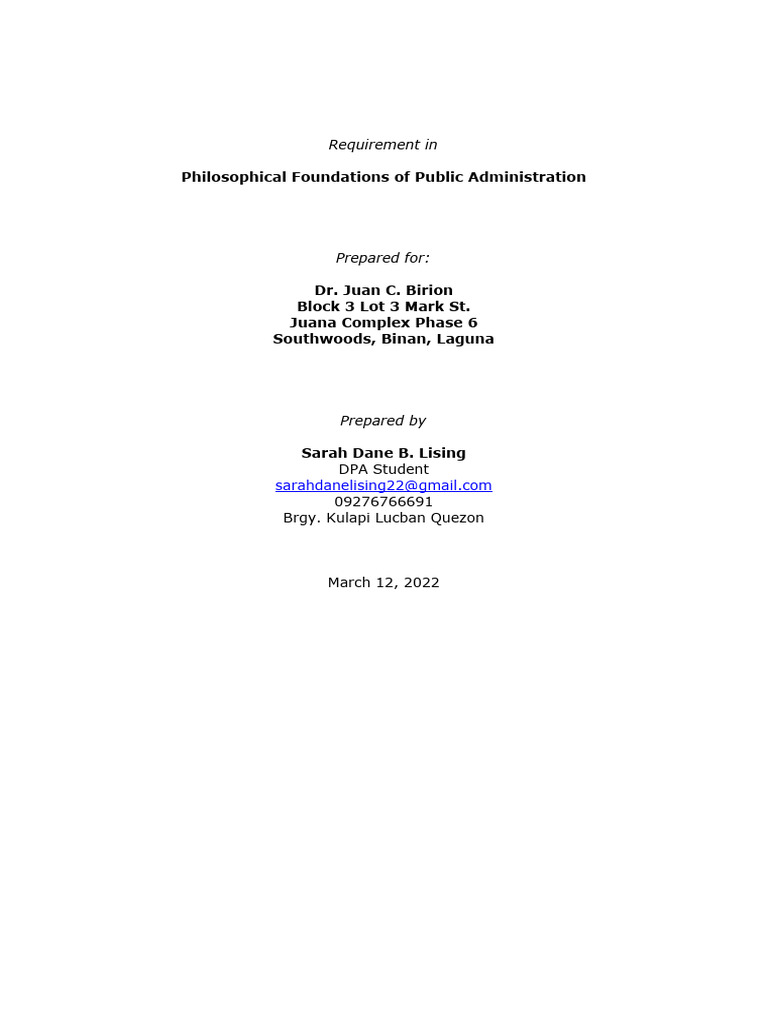 Birion Paper | PDF | Politics