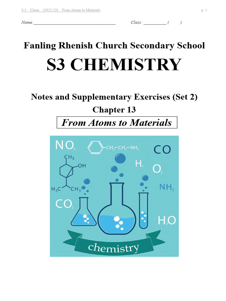 S3 - From Atoms To Materials - 22-23 (Set 2) | PDF | Chemical ...