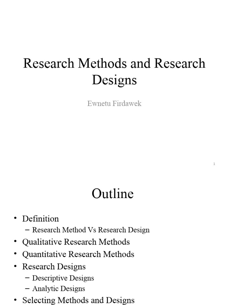 7. Research Methods &Designs | PDF