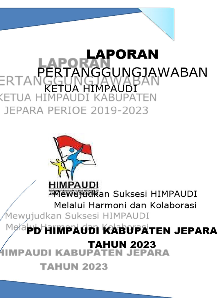 Laporan Pertanggungjawaban HIMPAUDI 2023 | PDF | Karier & Perkembangan ...