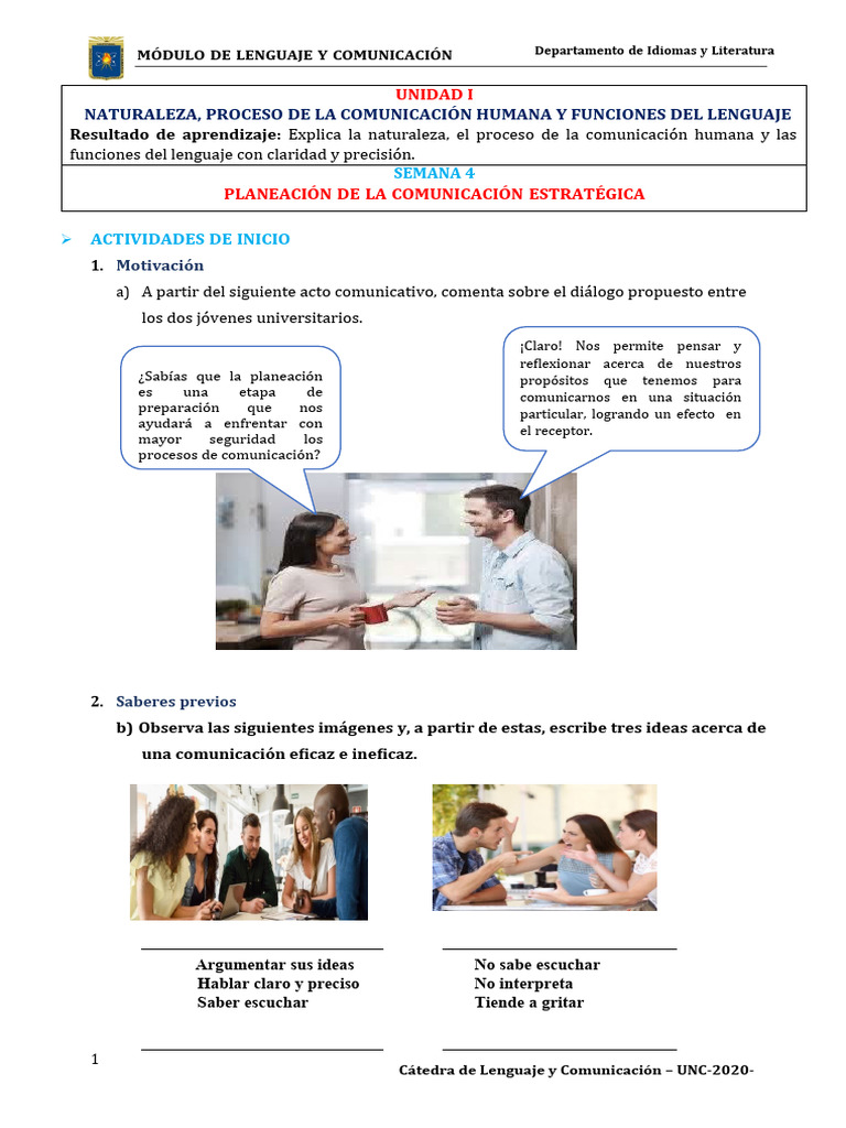 Semana 4 (Lyc) | PDF | Crecimiento personal y profesional