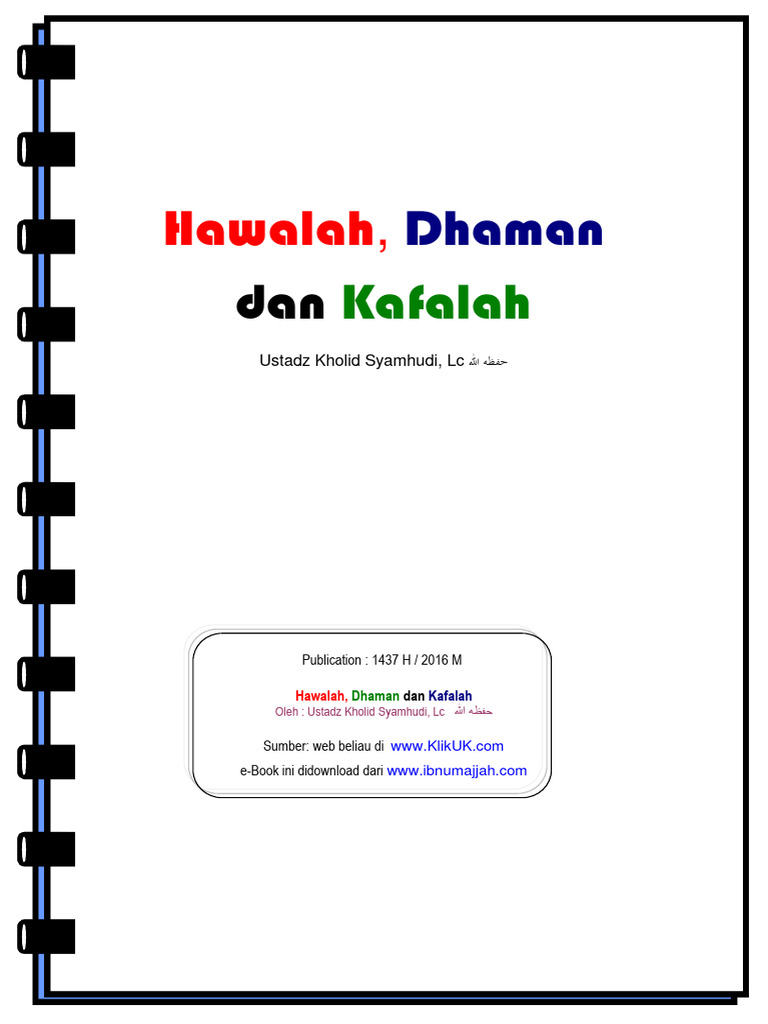 Hawalah Dhaman Dan Kafalah | PDF