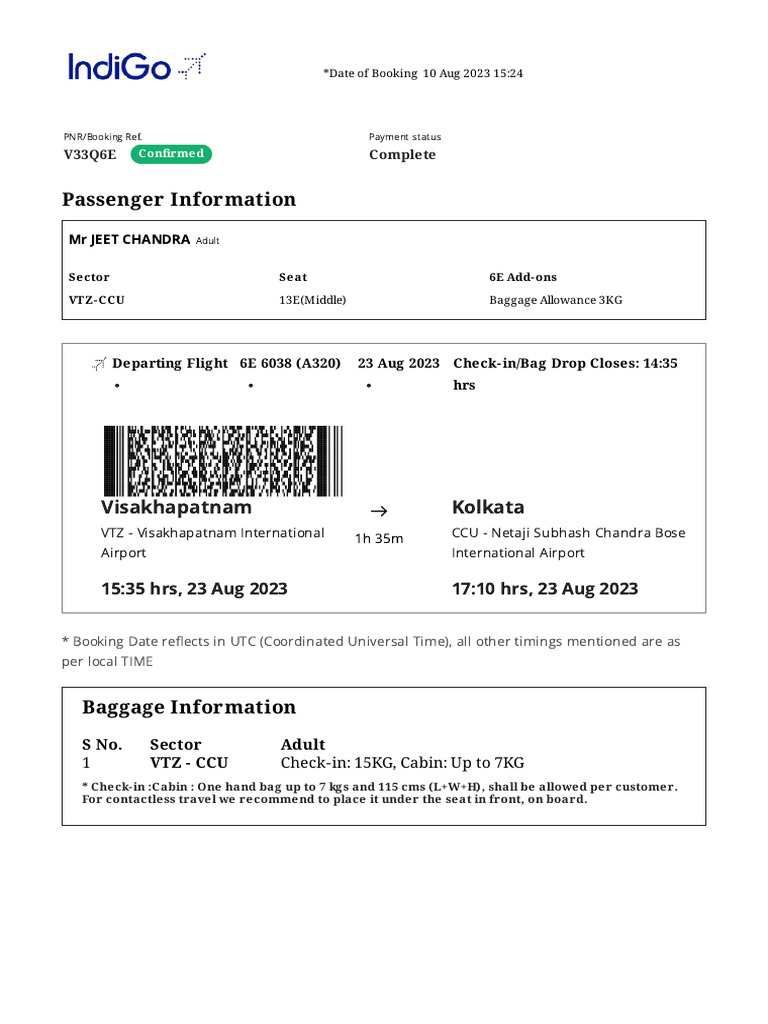 Travel Certificate | PDF