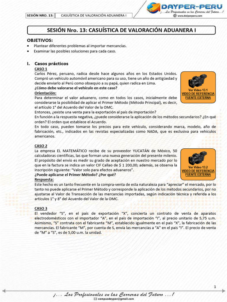 Casuística de Valoración Aduanera | PDF