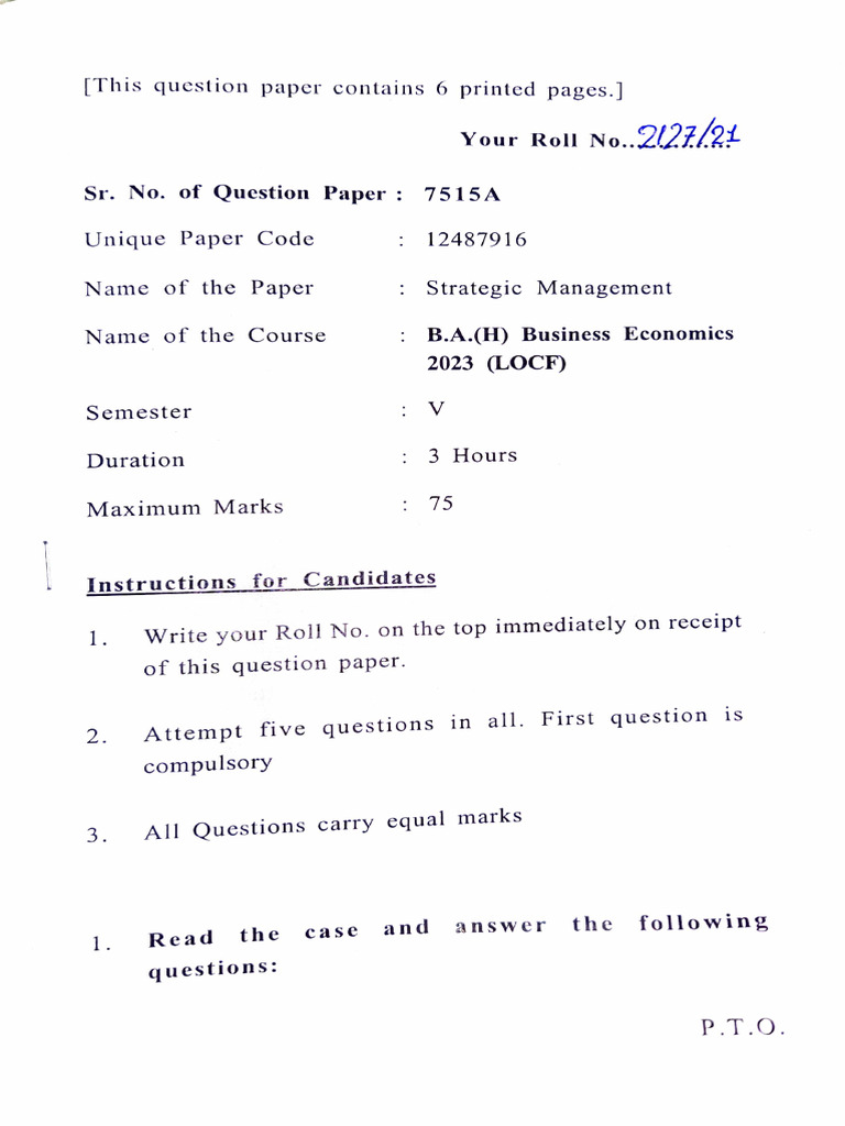 Strategic Management Pdf