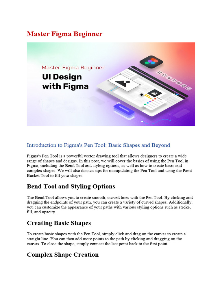 Master Figma Beginner | PDF