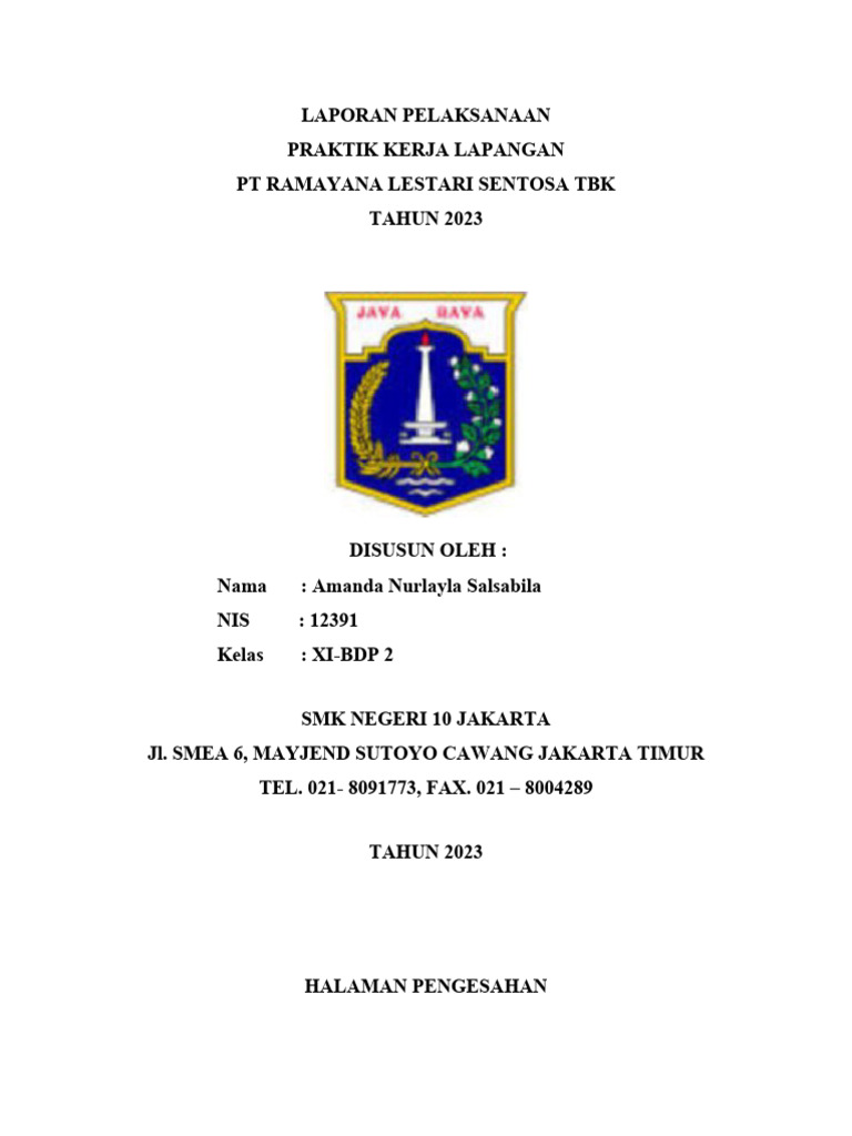 Laporan PKL Ramayana POGE Amanda N.S | PDF