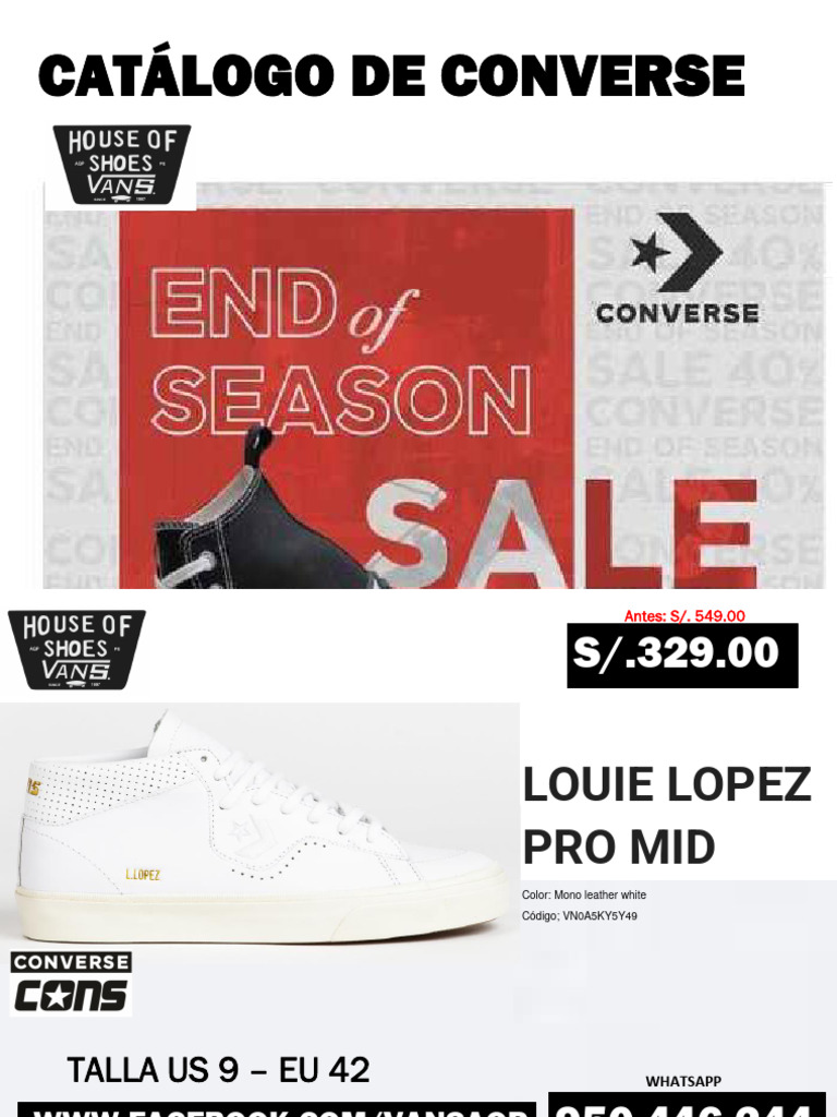 Catalogo Converse 2023 | PDF | Sapato