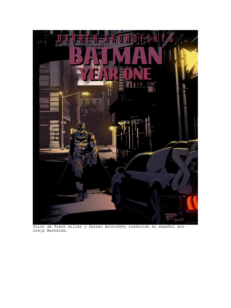 Batman Darren Aronofsky | PDF