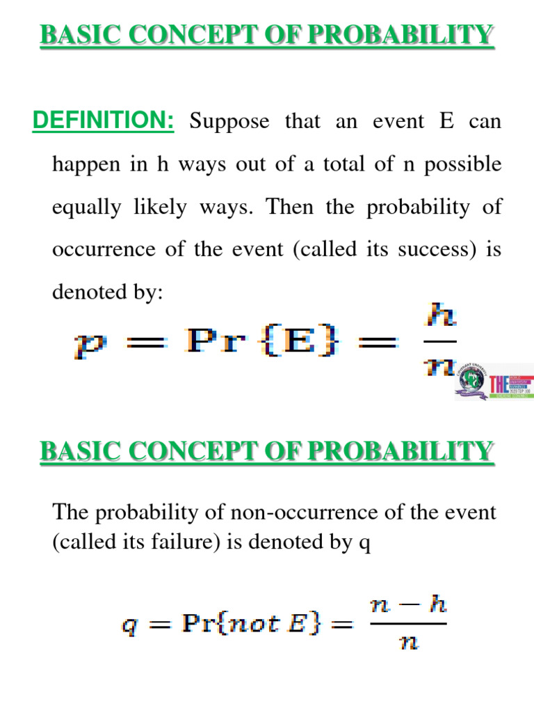 Basic Concept of Probability | PDF | Probability | Mathematics