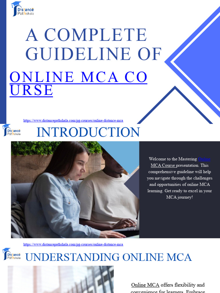 A Complete Guideline of Online Mca Course | PDF