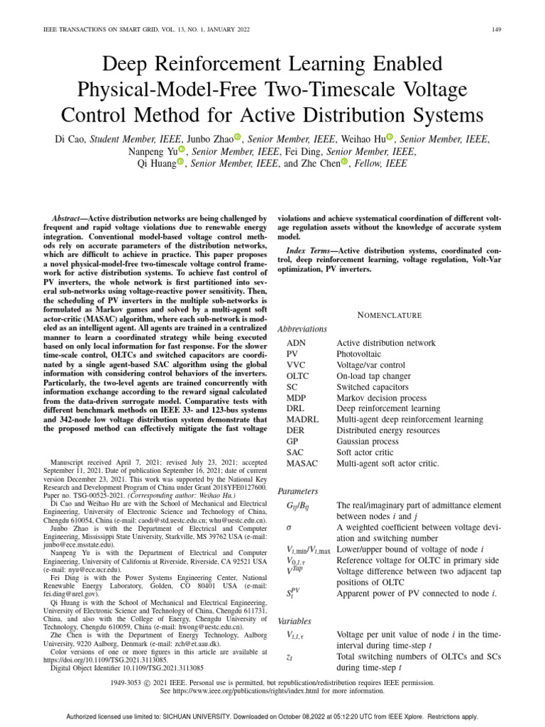 Deep Reinforcement Learning Enabled Physical-Model-Free Two-Timescale ...