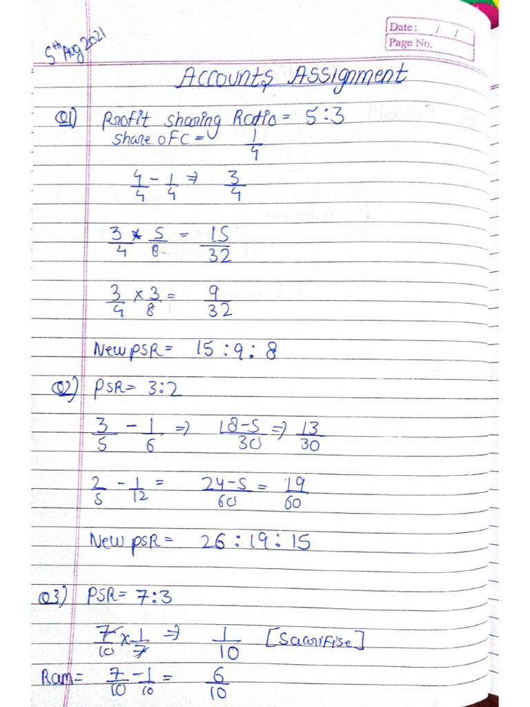 Kriday Arora Accounts Assignment | PDF