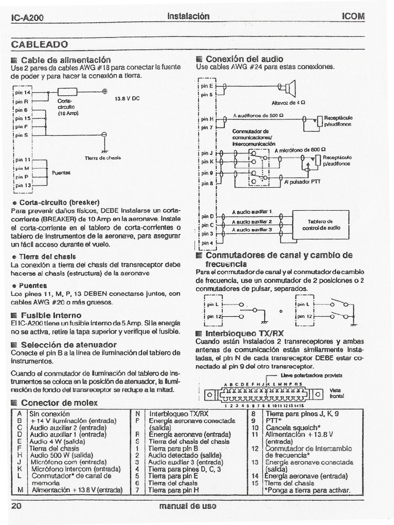 IC-A200 Connector@875mgo6 | PDF | Electrónica | Componentes eléctricos