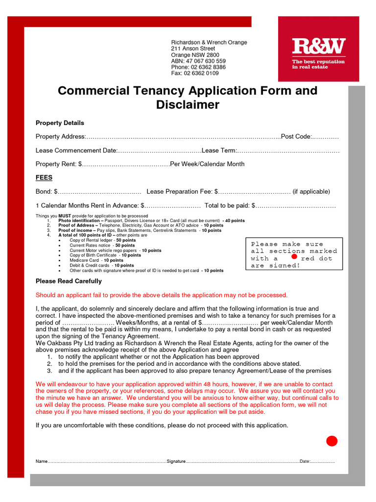Commercial Tenancy Agreement Form | PDF
