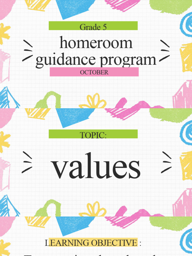 Grade 5 - October Homeroom Guidance | PDF | Wellness