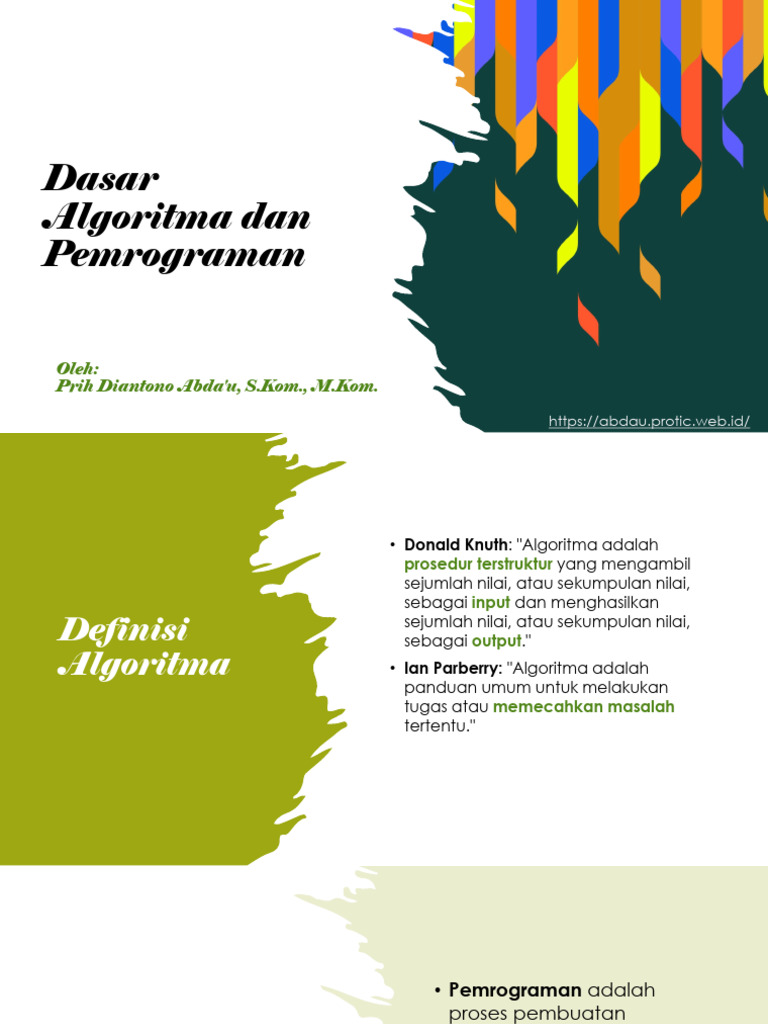 Dasar Algoritma Dan Pemrograman | PDF | Komputer