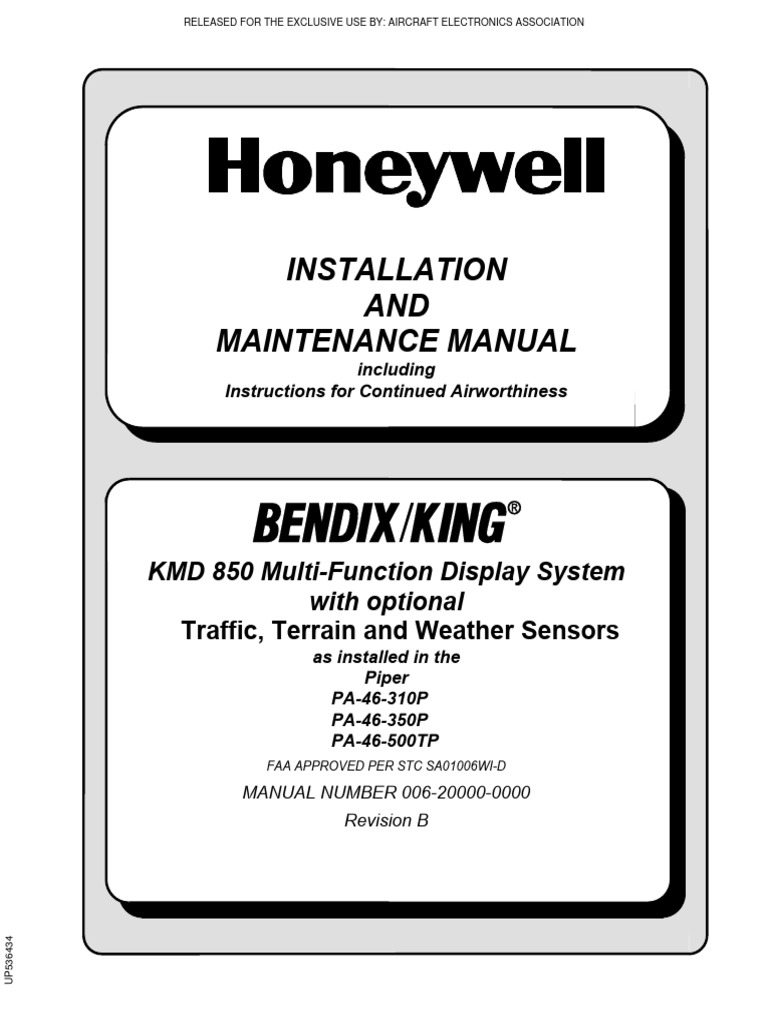 Installation AND Maintenance Manual: KMD 850 Multi-Function Display System With Optional | PDF