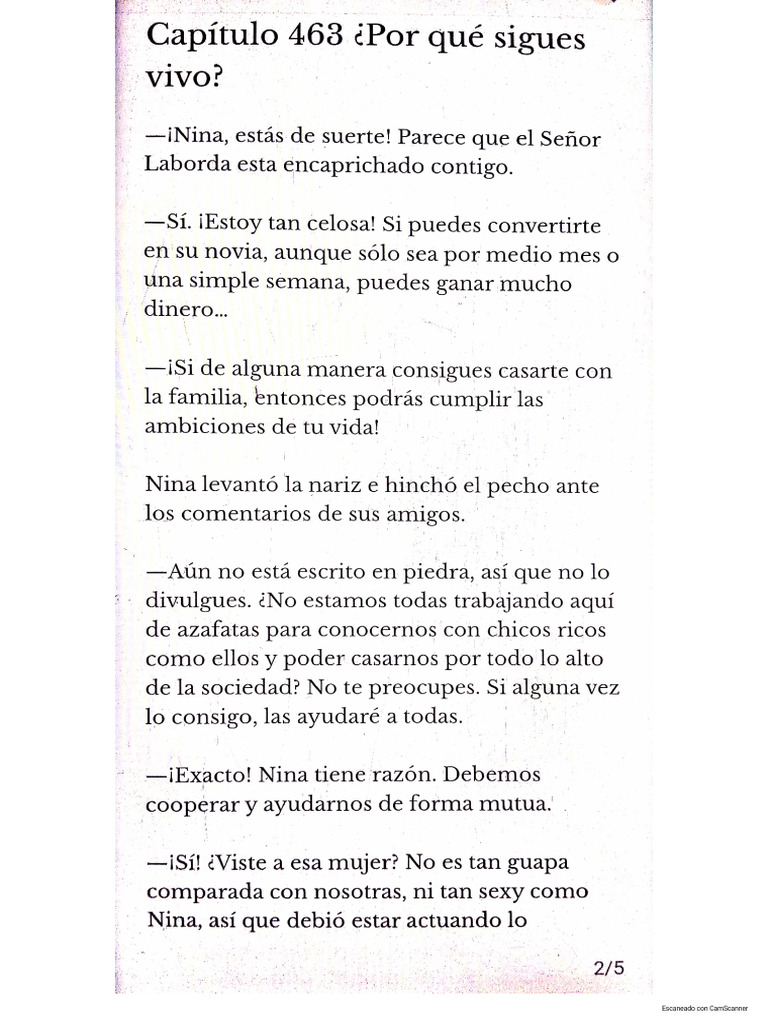 Entre Promesas y Secretos Cap 463. | PDF