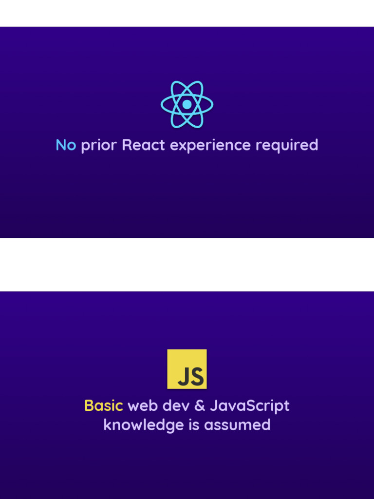 1slides - React Complete Guide Code 01 Getting Started | PDF 1slides - React Complete Guide Code 01 Getting Started | PDF
