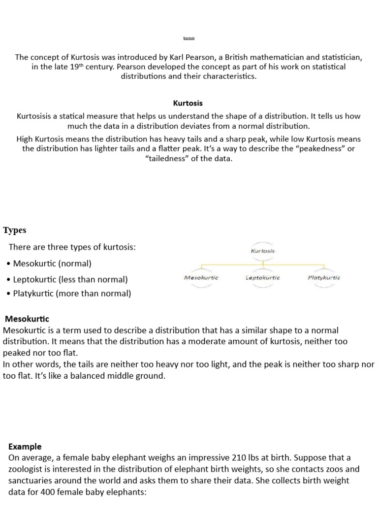 Kurtosis | PDF