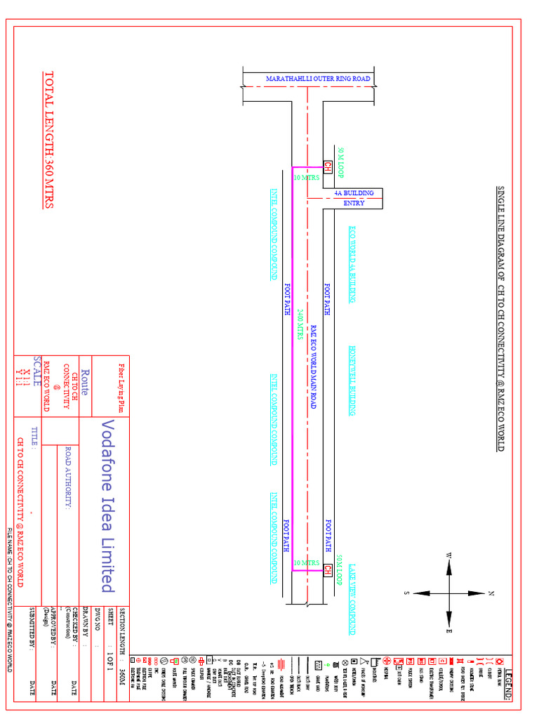 SINGLE LINE DIAGRAM OF CH TO CH CONNECTIVITY at RMZ ECO WORLD | PDF