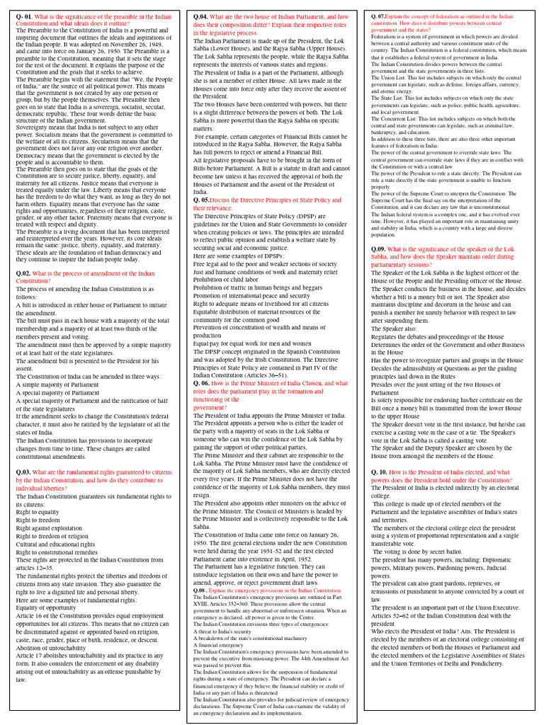 Constitution of India | PDF