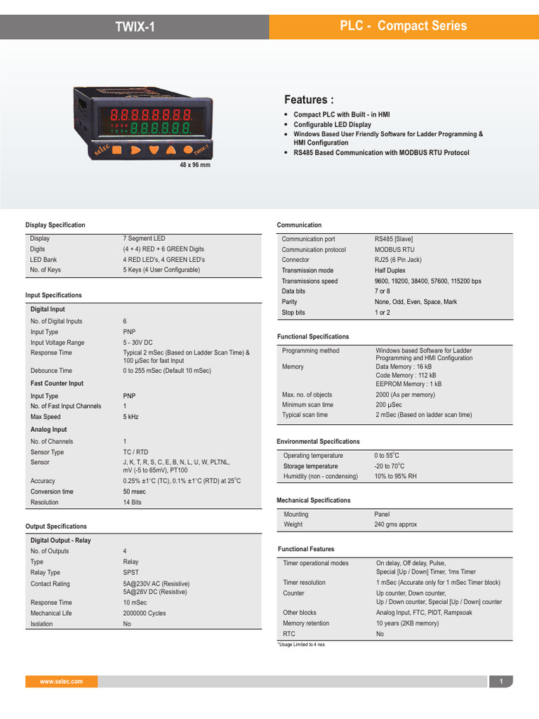 TWIX 1 Datasheet | PDF