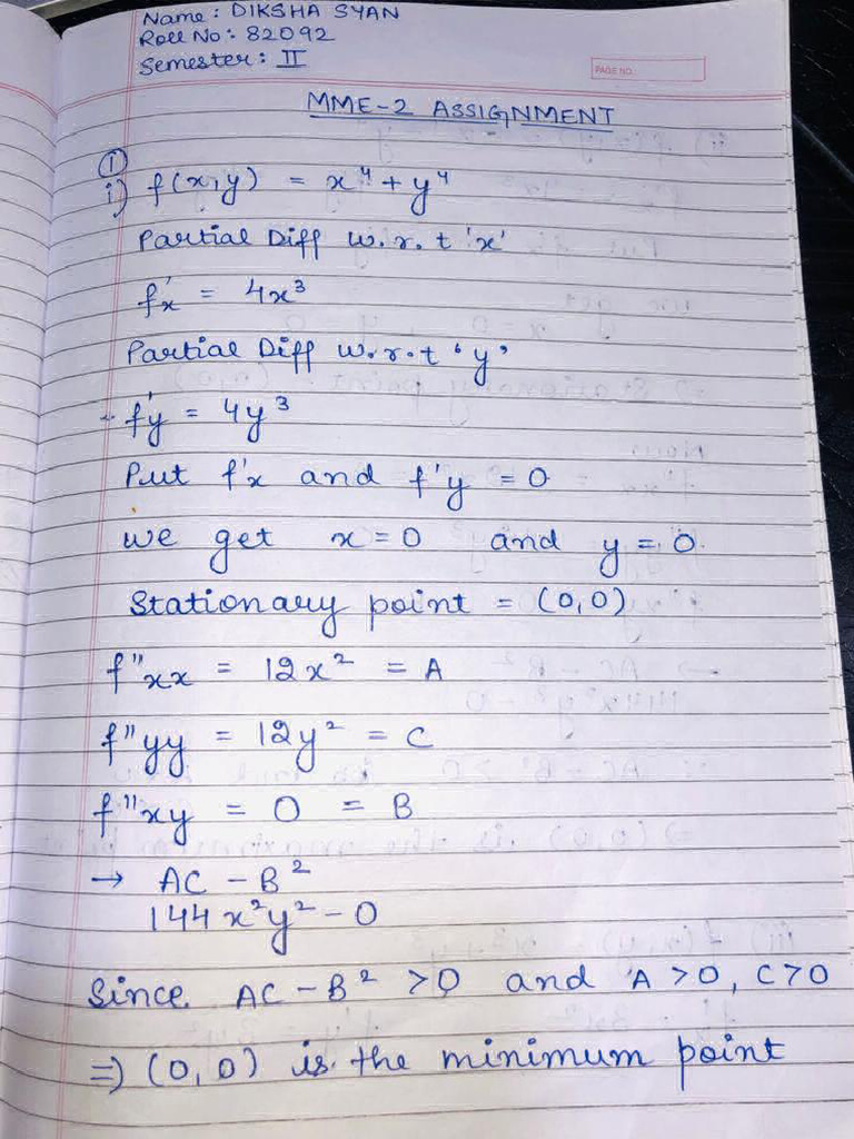 MME 2 Assignment | PDF