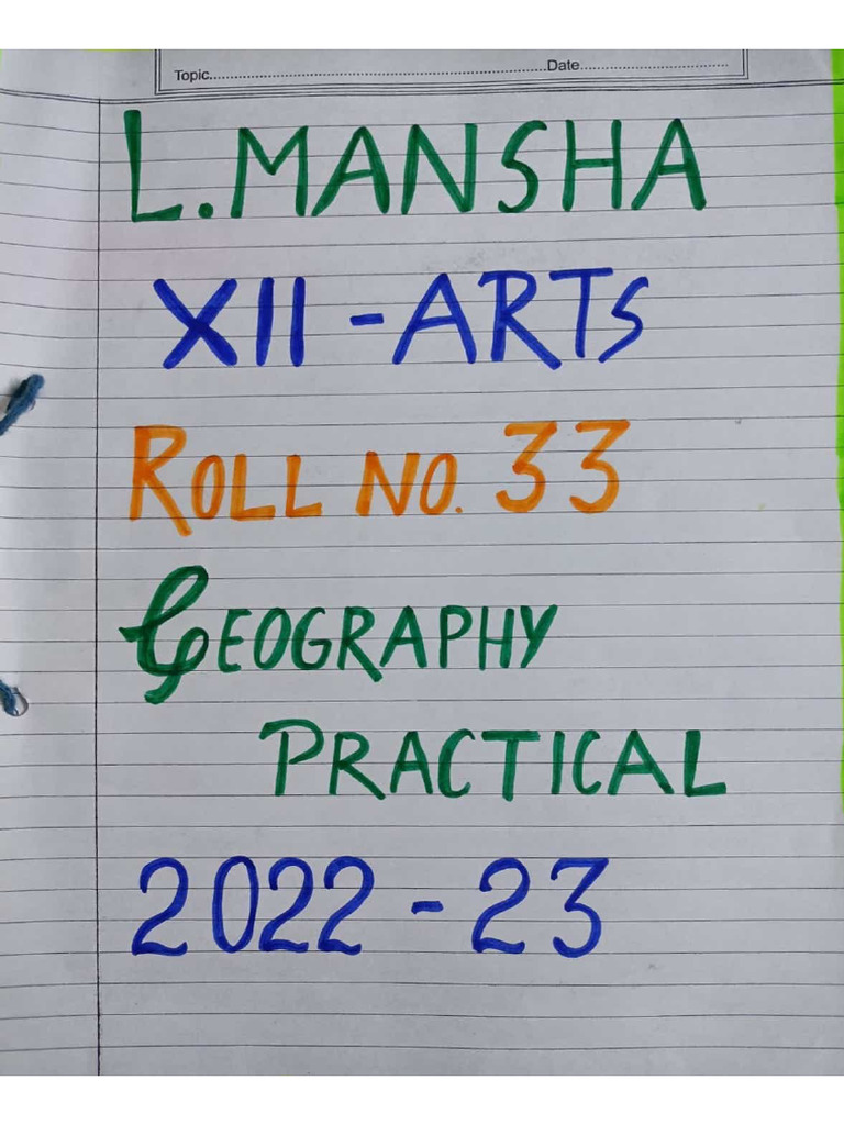 Mansha Geo Practical | PDF