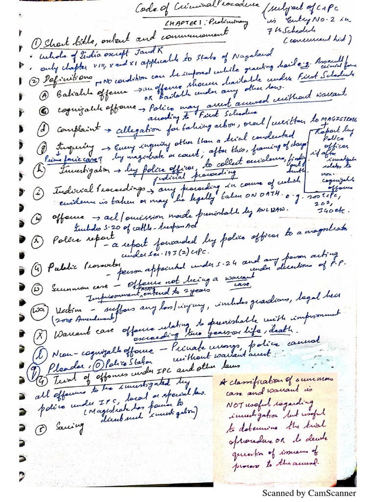 CRPC Full Notes | PDF