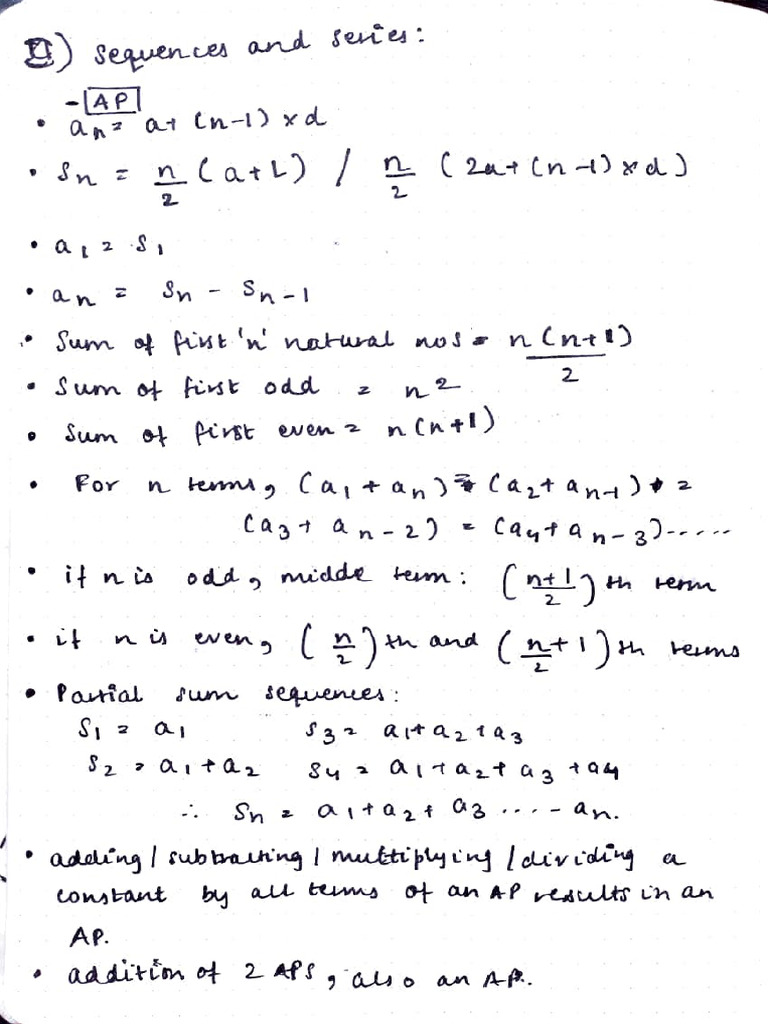Advanced Arithmetic Progressions Analysis | PDF