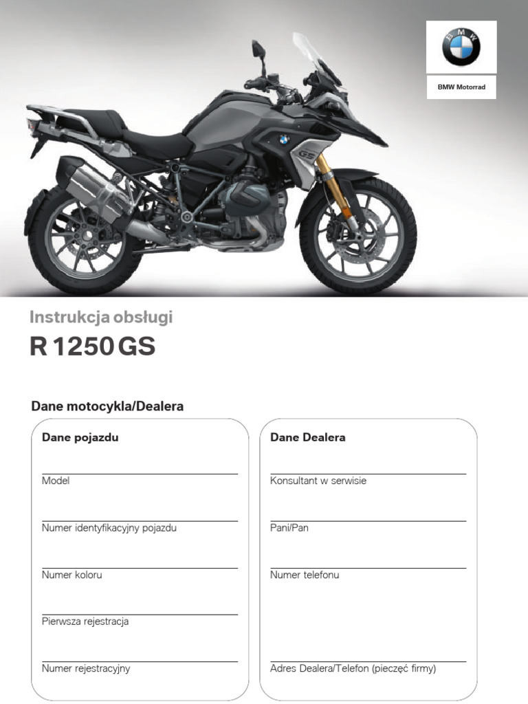Instrukcja R1250GS | PDF