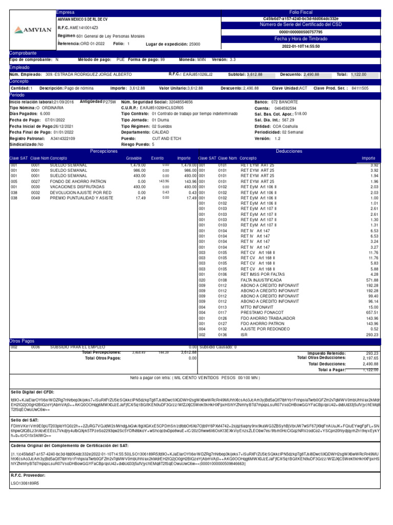 E2 Earj851026hclsdr05 309 Ord012022 | PDF