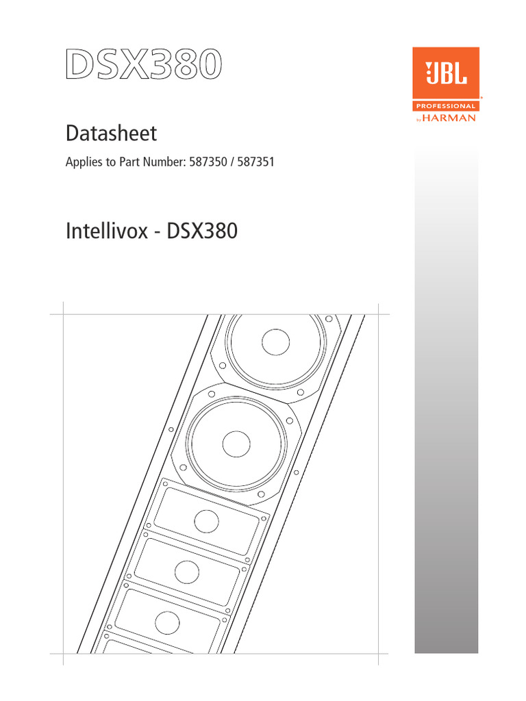 JBL Intellivox DSX380 Datasheet 042020 | PDF