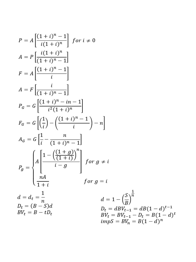 MENG 300 Formula | PDF