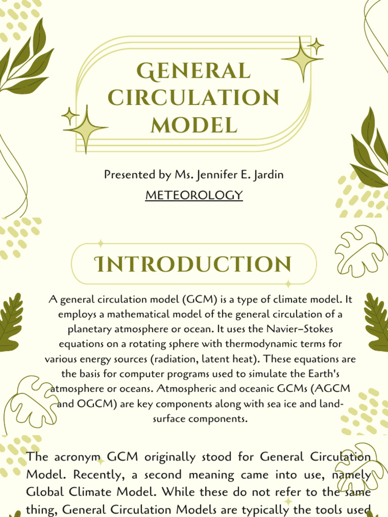 General Circulation Model | PDF