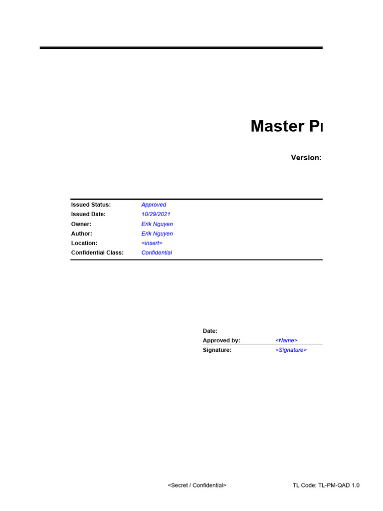 SOW and Human Resource Estimation Template | PDF